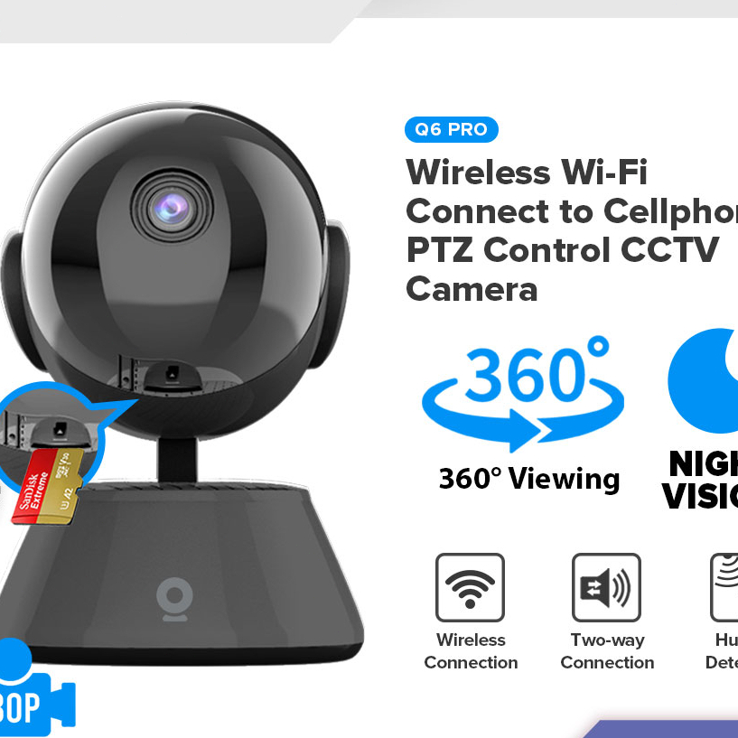 Jual CCTV Wifi Smart Net Camera Q3 V380 Pro | Shopee Indonesia