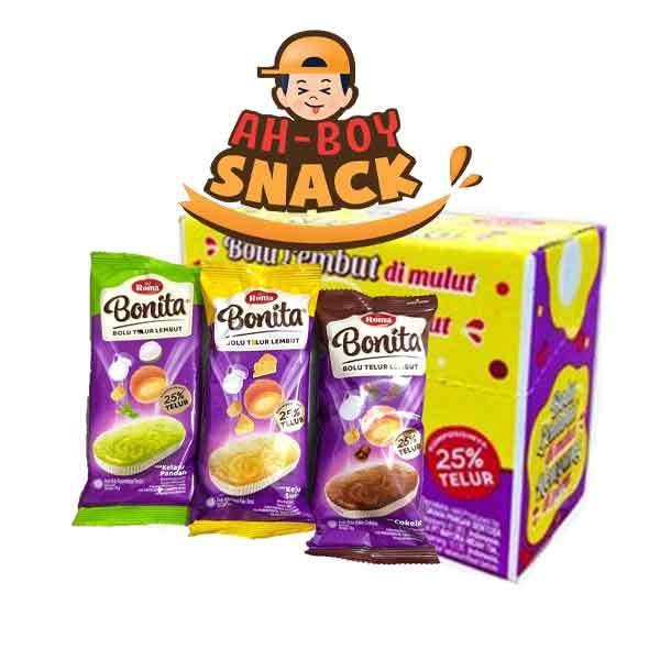 Jual ROMA BONITA BOLU LEMBUT TELUR BOX ISI ( 12 SACHET X 30 GRAM ...