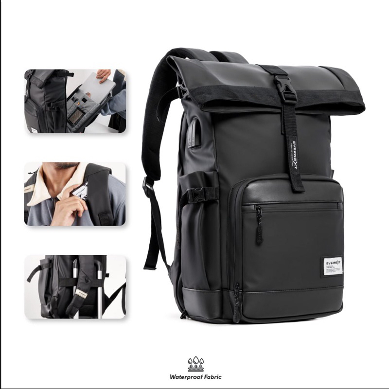 Jual Evernext - Tas Ransel Pria Waterproof Backpack Outdoor Pria Tas ...