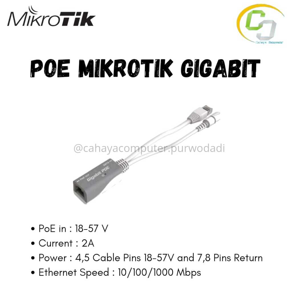 Jual POE MIKROTIK GIGABIT | Shopee Indonesia