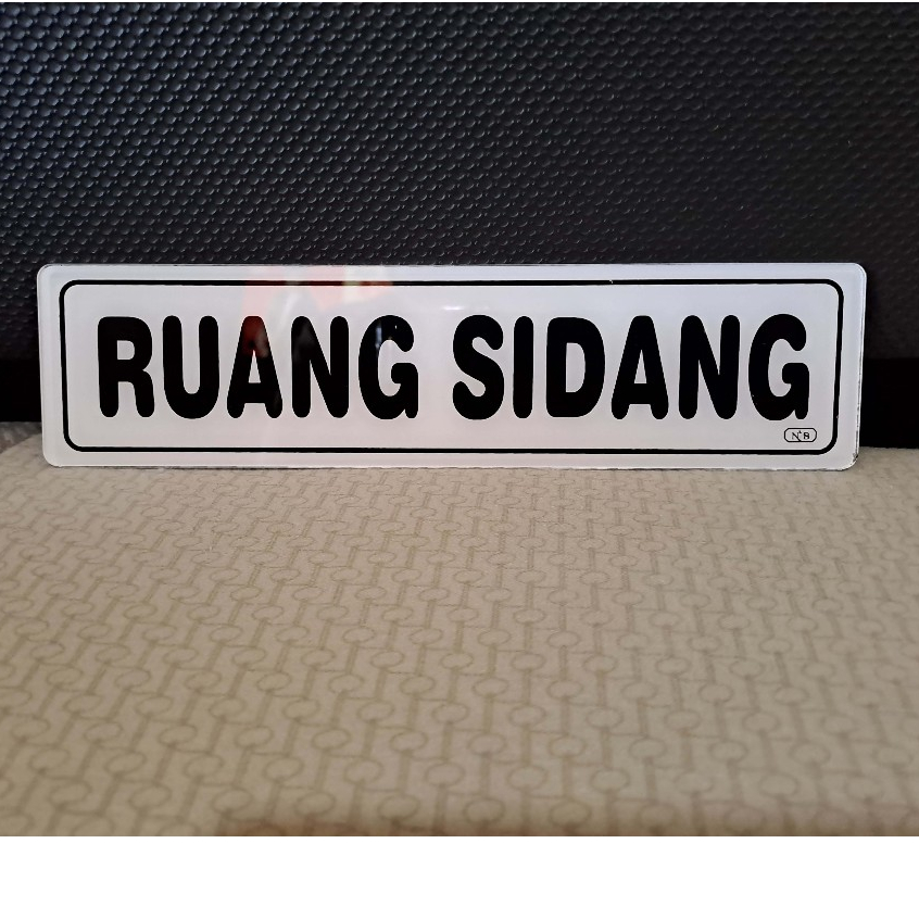 Jual Sign Label Acrylic/Label Akrilik Kecil - Ruang Sidang (Putih ...