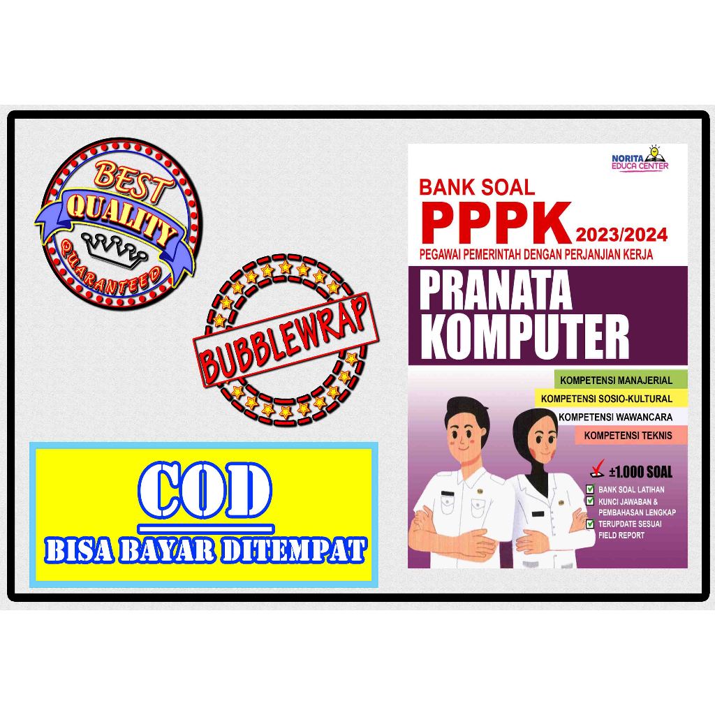 Jual BUKU BANK SOAL PPPK PRANATA KOMPUTER 2023/2024 | Shopee Indonesia