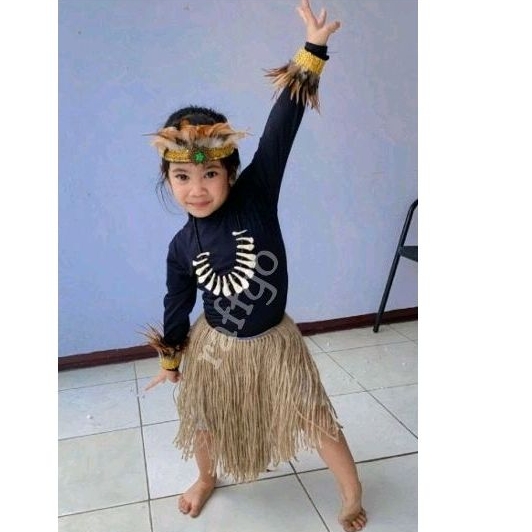 Jual baju adat papua rumbai anak perempuan terbaru | Shopee Indonesia
