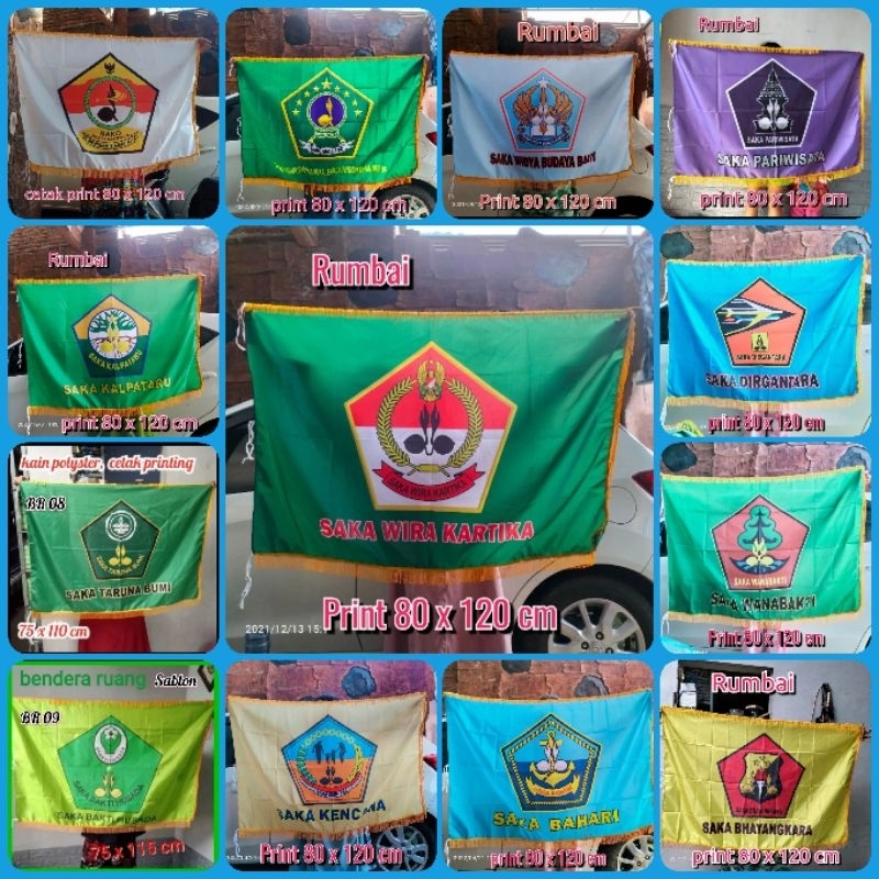 Jual bendera rumbai saka bahari kalpataru taruna bumi wana bakti husada ...