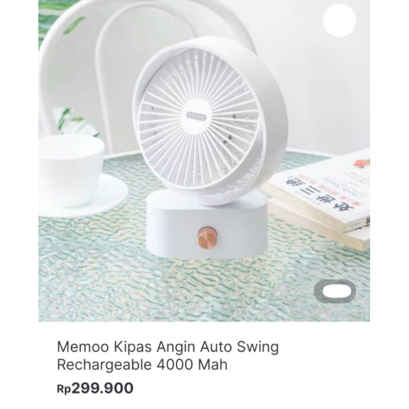 Jual Memoo Kipas Angin Auto Swing Rechargeable 4000 Mah ( Ace Hardware ...
