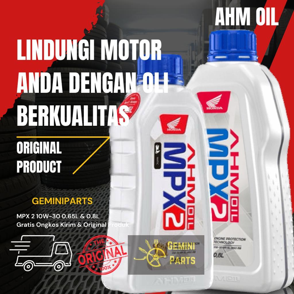 Jual OLI AHM MPX 2 800ML & 650ML SAE 10W-30 SL JASO MB | Shopee Indonesia