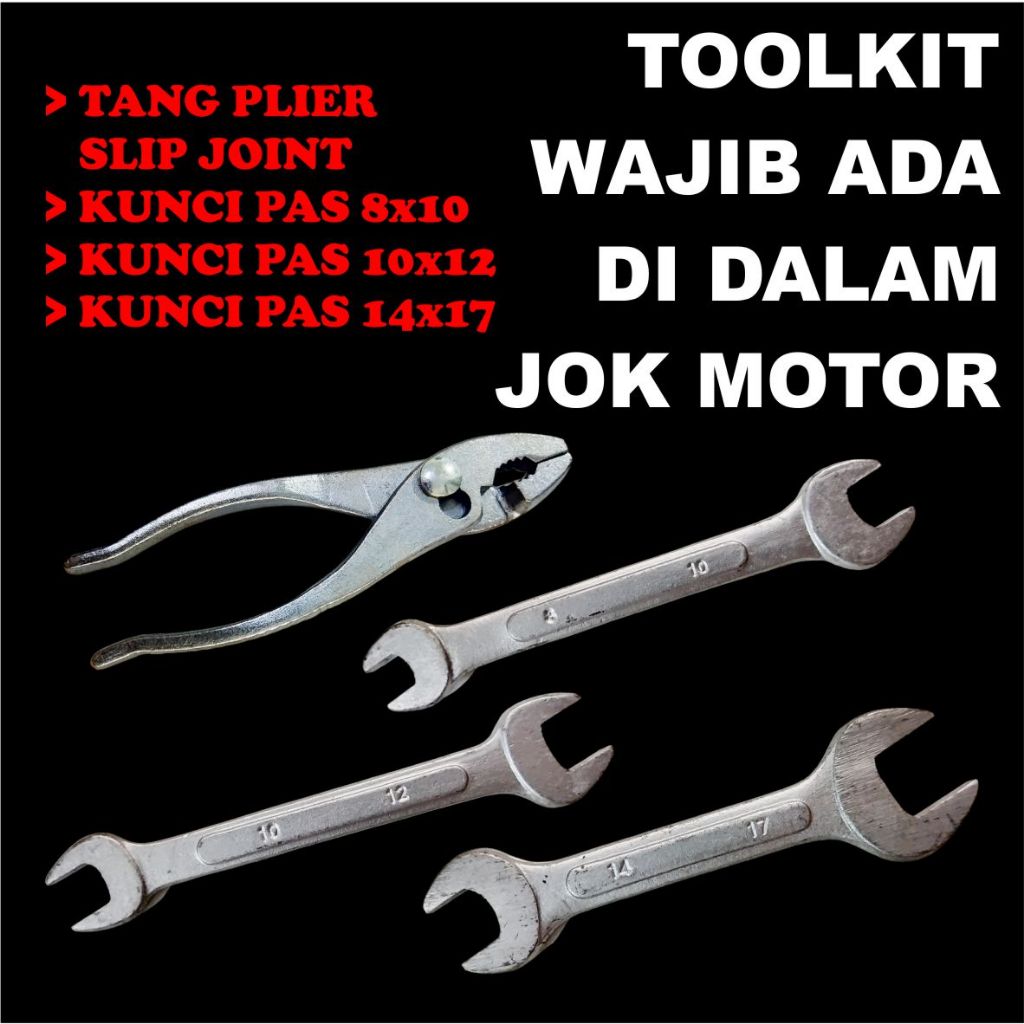 Jual TOOLKIT WAJIB ADA DI DALAM JOK MOTOR TOOLKIT SET | Shopee Indonesia