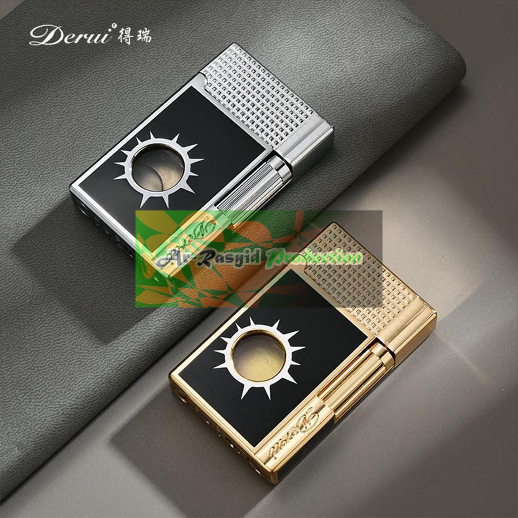 Jual Korek Api Dupont Api Black Ice Derui Lighter DR-1613 | Shopee ...
