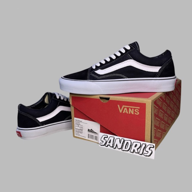 Jual Vans Oldskool Classic Black White (Premium) Gratis Paper Bag Vans ...