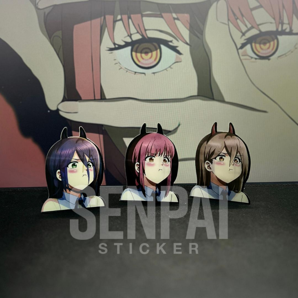 Jual MINI SENPAI STICKER Stiker Anime 3D KECIL TER MURAH | Levi Makima ...