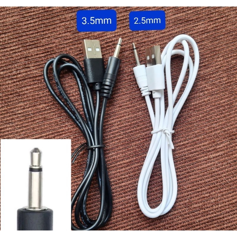Jual Kabel Adapter charger cas ces Power supply USB to Mono Audio Aux 3.5mm 2.5mm charging cable ...