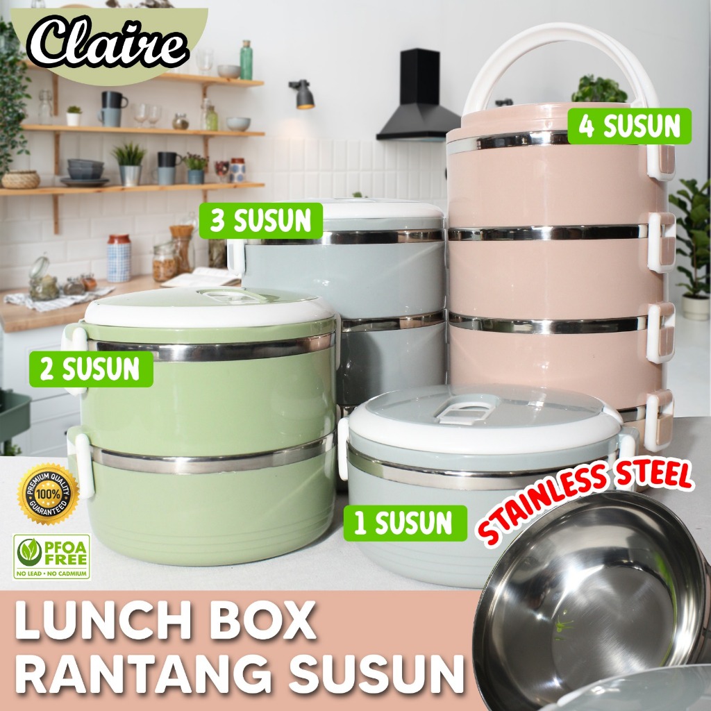 Jual Lunch Box Susun / Tempat Makan Anak / Rantang Susun / Lunch Box 1 ...