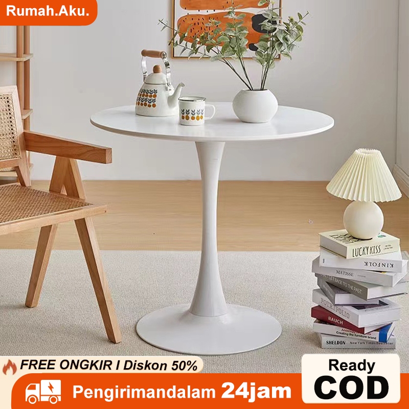 Jual RA Meja Makan Bulat Meja Cafe Meja Teras Minimalis Meja Tulip ...
