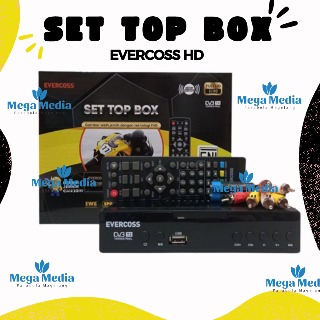 Jual Evercoss STB Set Top Box TV Digital receiver Full HD - STB ...
