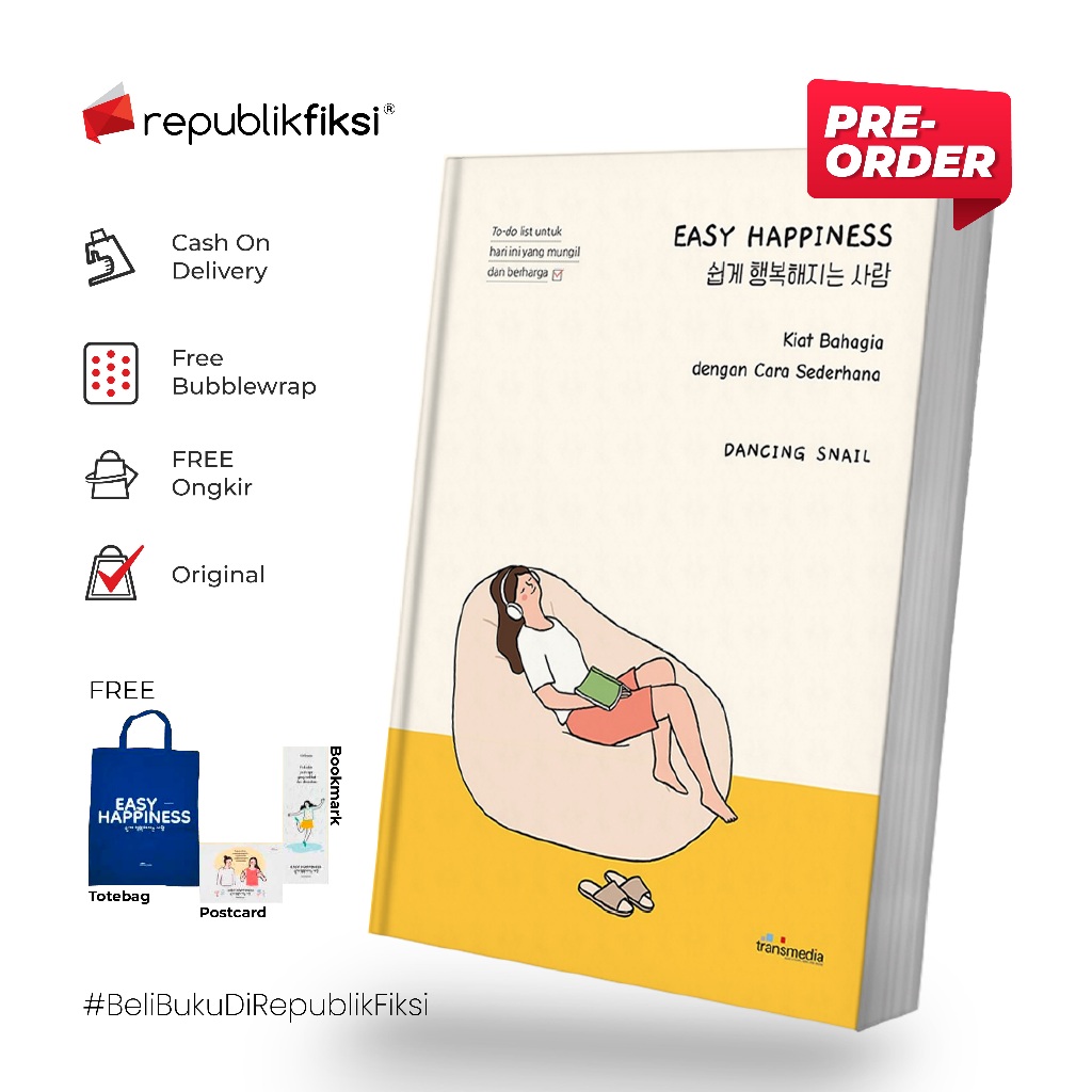 Jual Buku Easy Happiness - Dancing Snail - Transmedia Pustaka | Shopee Indonesia