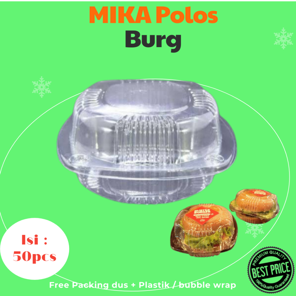 Jual Kotak Mika Plastik Burger Bento Mini 11 cm | Shopee Indonesia