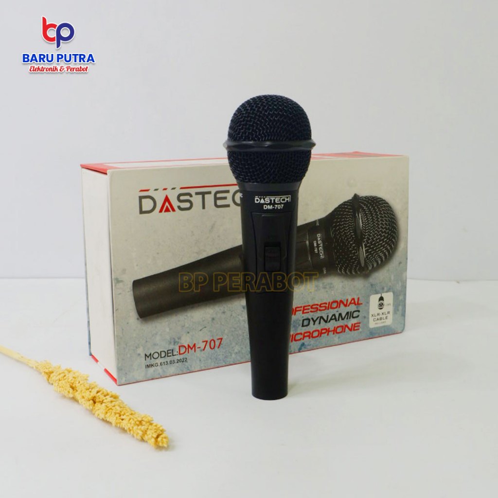 Jual Mic DASTECH DM-707 +Switch | Microphone Vocal / Instrument DM707 ...