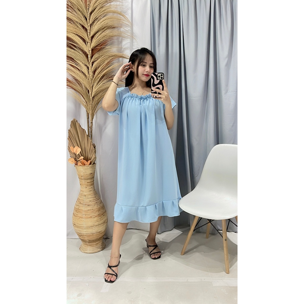 Jual RX FASHION - DASTER DRESS FUJI CRINCLE L - XXL / DASTER MIDI ZARA ...