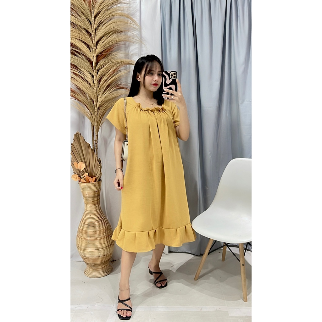 Jual RX FASHION - DASTER DRESS FUJI CRINCLE L - XXL / DASTER MIDI ZARA ...