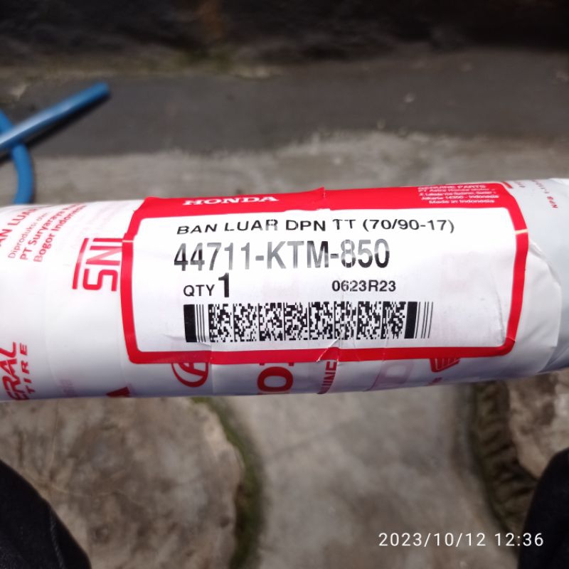 Jual Ban luar depan TT 44711-KTM-850 (70/90-17) Supra 125 / Revo ...