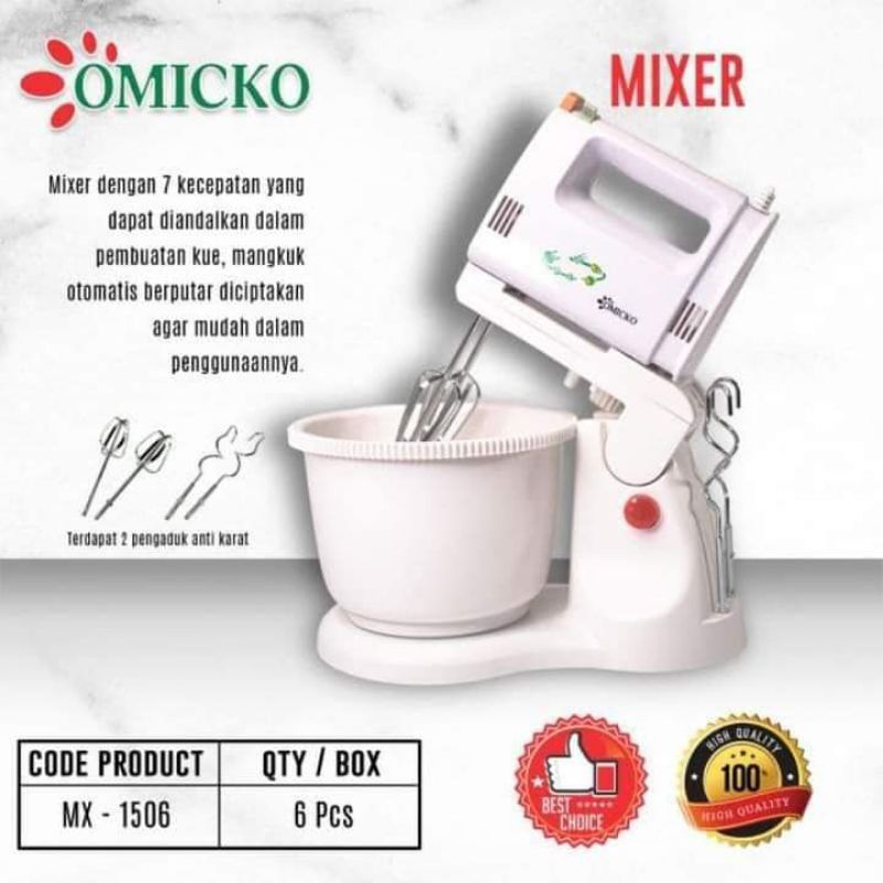 Jual Mixer Duduk Omicko/Alat Kue-Hand Mixer Pengaduk Adonan Omicko ...