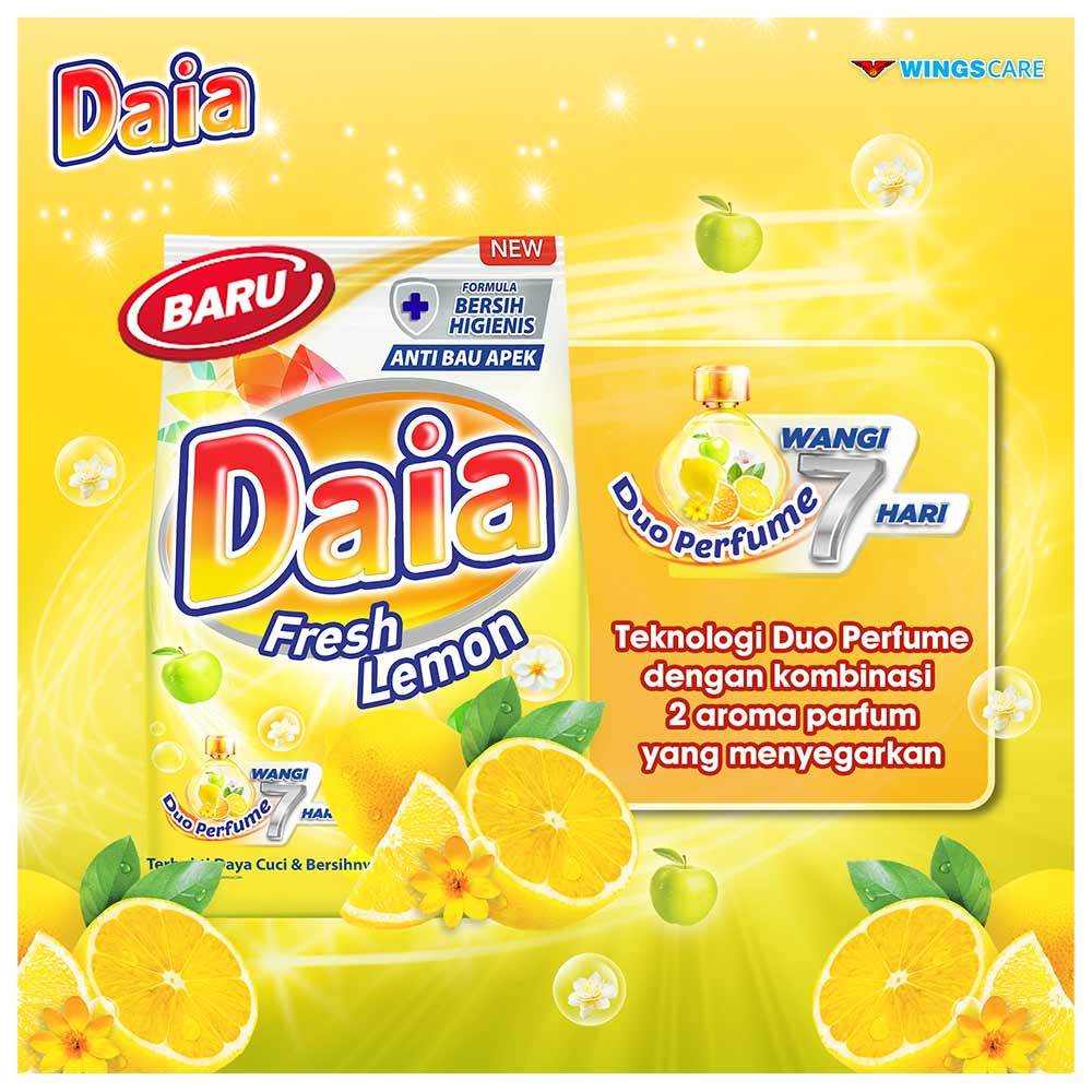 Jual Daia Detergent Bubuk Fresh Lemon 1.6 Kg | Shopee Indonesia