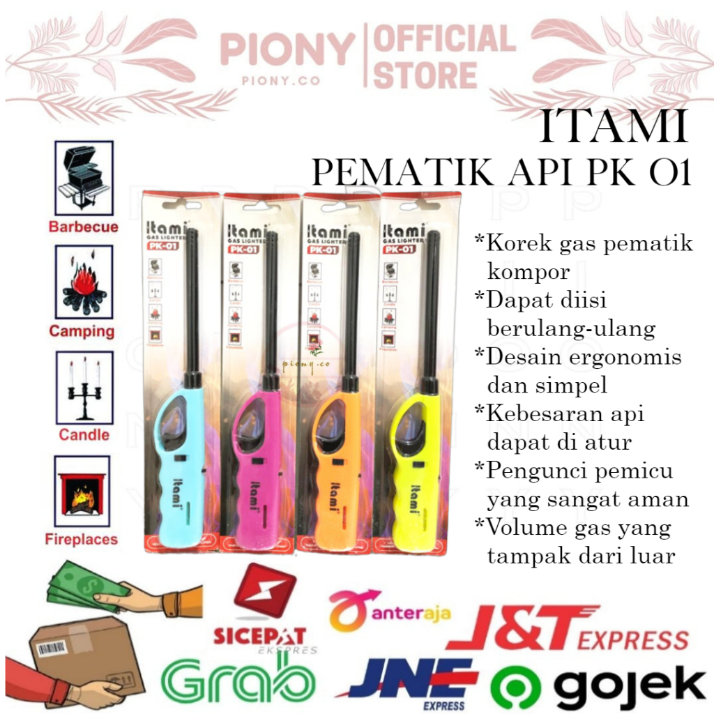 Jual PEMATIK KOMPOR ITAMI PK-01/ KOREK API PANJANG TEMBAK GAS LIGHTER ...