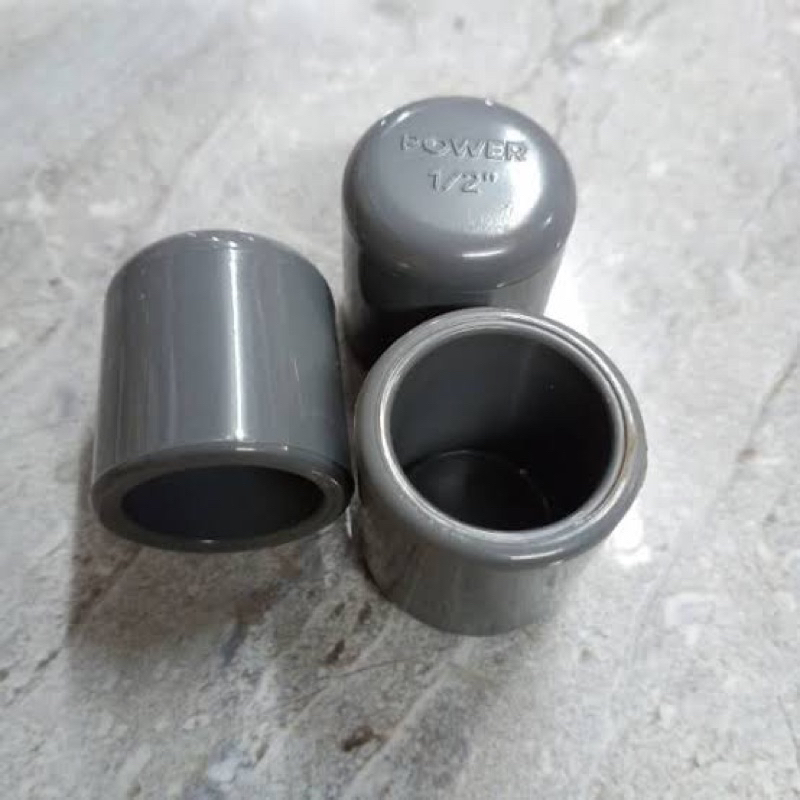 Jual POWER WAVIN Dop AW Tutup Buntu Sambungan Pipa Air Fitting PVC 1/2 ...