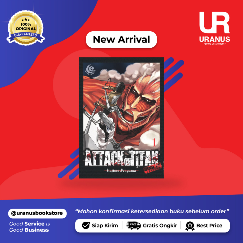 Jual LC : ATTACK ON TITAN BIND UP EDITION VOL 1 - HAJIME ISAYAMA - TOKO BUKU URANUS NGAGEL ...