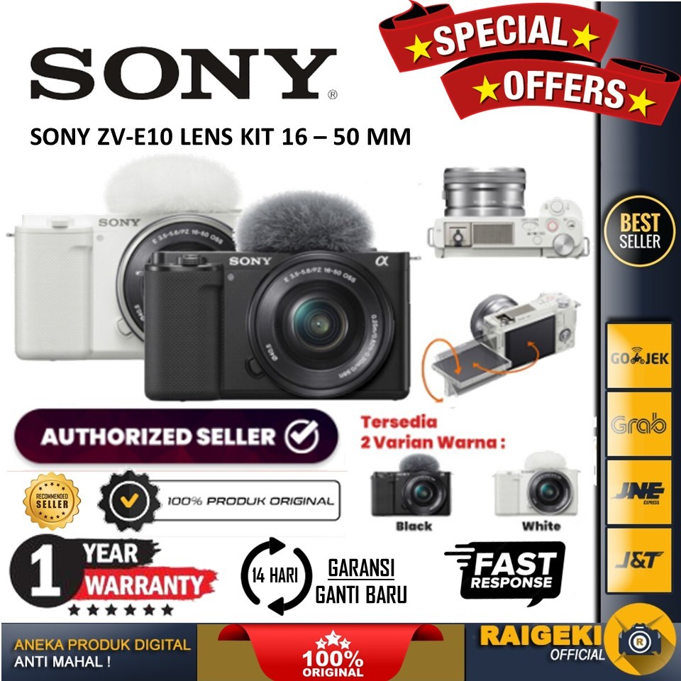 Jual Sony ZV E10 Sony ZVE10 Kit 16-50mm Mirrorless Camera GARANSI RESMI | Shopee Indonesia