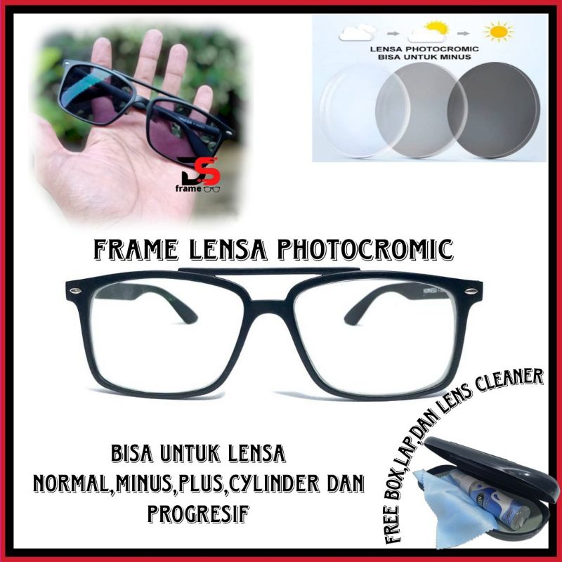 Jual KACAMATA PHPTOCROMIC FRAME SIZE FRAME KOTAK AVIATOR BISA UNTUK ...