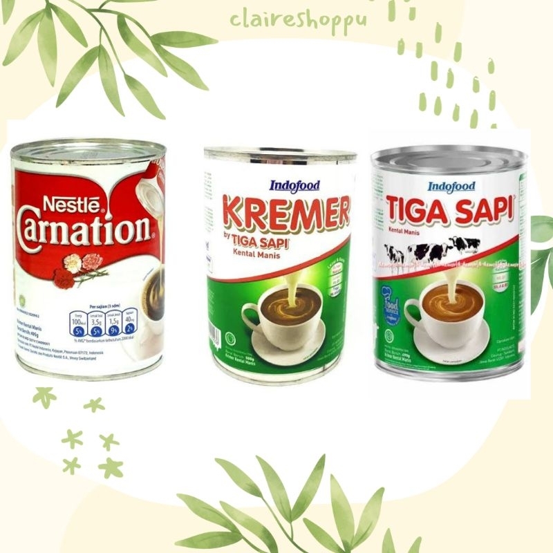 Jual SKM CARNATION / KREMER / TIGA SAPI 495G | Shopee Indonesia