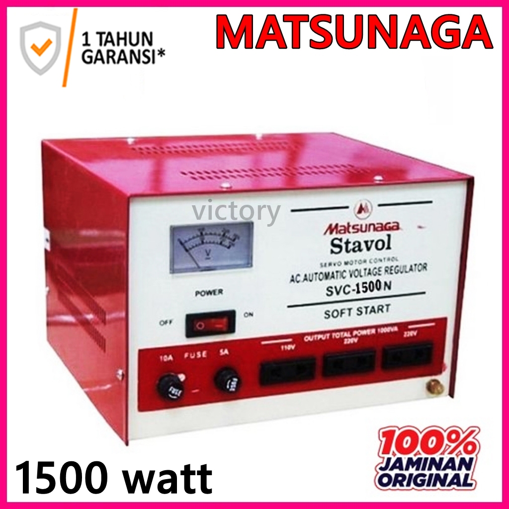 Jual Stabilizer Matsunaga 1500 Watt Alat Penstabil Voltage Listrik Yg ...