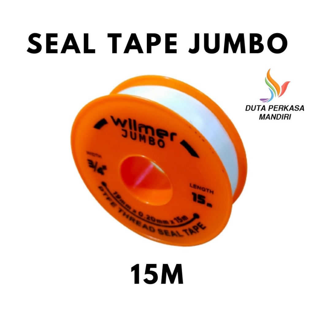 Jual DPM - Seal Tape Jumbo 3/4 Inch 15M 15 Meter 19mm Isolasi Sealtape ...