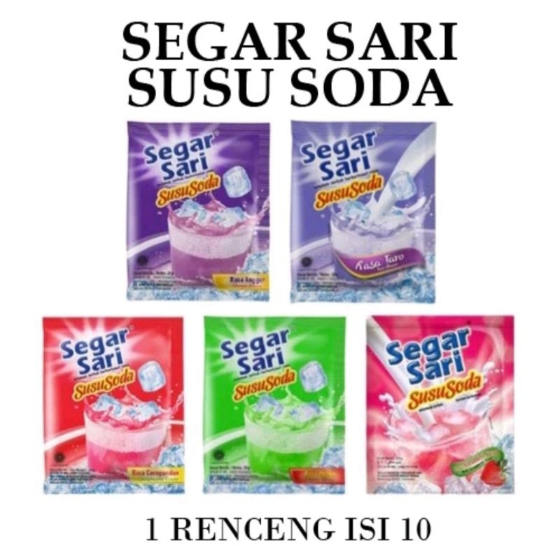 Jual SEGAR SARI SUSU SODA // 10 SACHET // ALL VARIAN RASA | Shopee ...