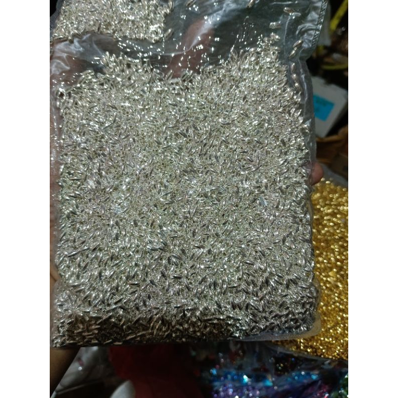 Jual PAYET MUTIARA PADI METALIK 3x6 1BUNGKUS(-+250gr) | Shopee Indonesia