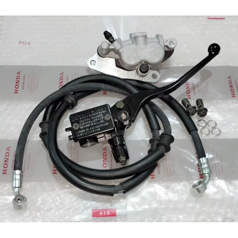 Jual PAKET KOMPLIT SET CAKRAM KALIPER CALIPER DEPAN RUMAH MASTER SELANG REM CRF150 CRF 150L ...