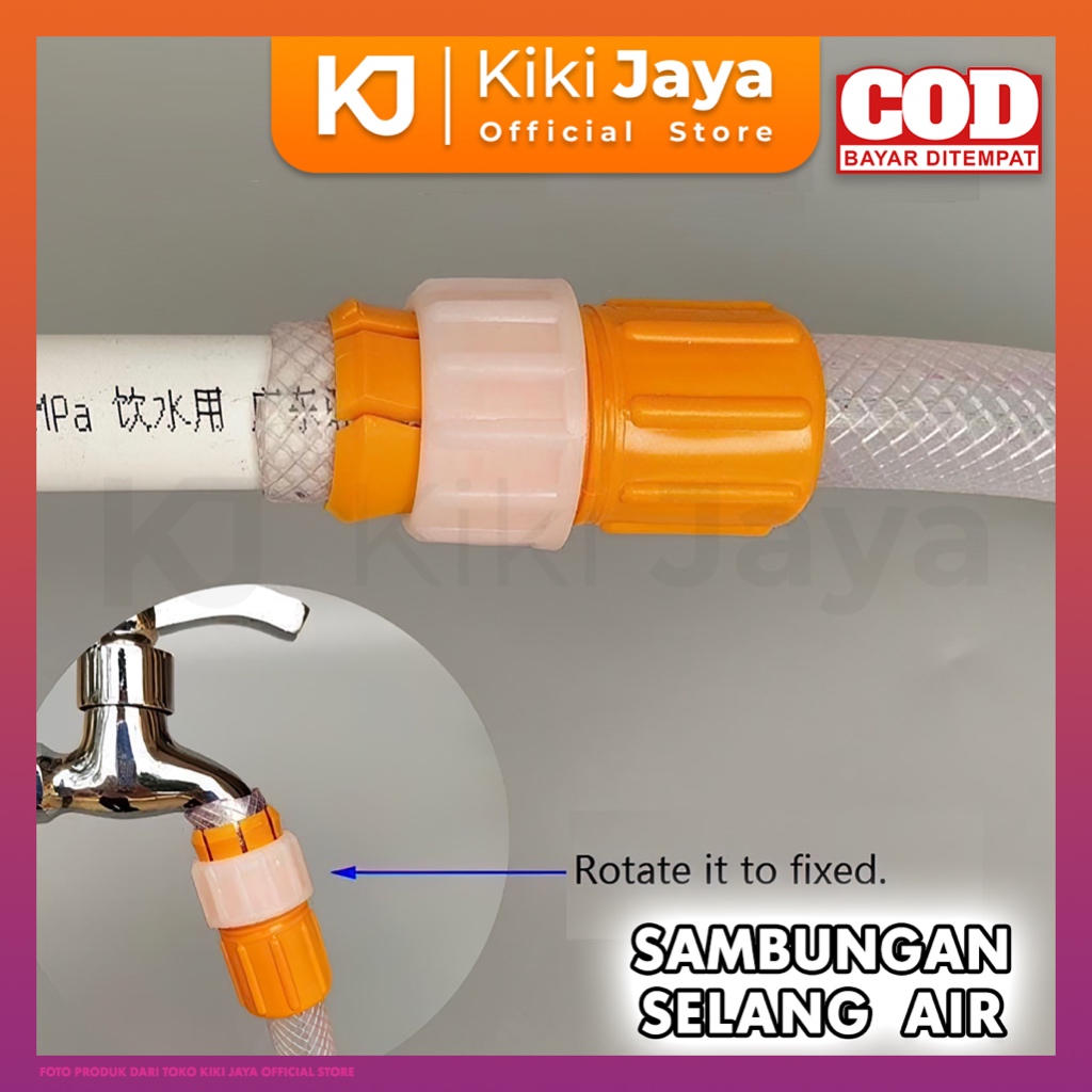 Jual [KIKI] Sambungan Selang Air - Konektor ke Kran dan Pipa PVC Keran ...