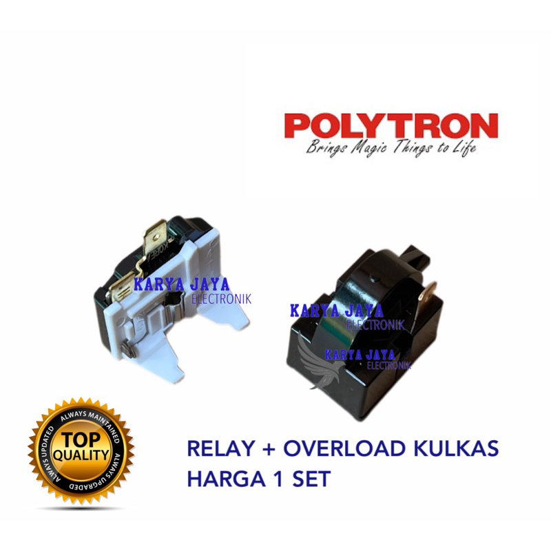 Jual Relay Overload Kulkas 1 Pintu Polytron / PTC Overload Kulkas ...