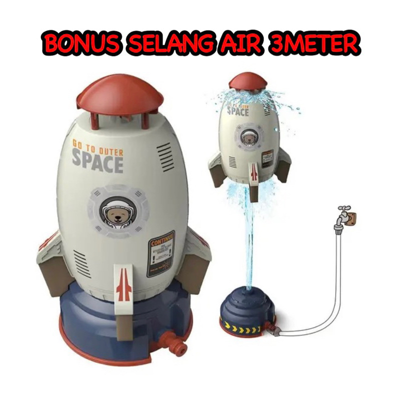 Jual Mainan Roket Air Water Rocket Jet Sprinkler Roket Berputar ...