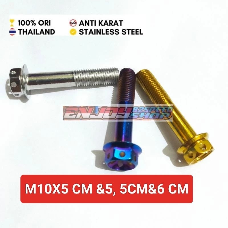 Jual Baut Pb Probolt asli Flower M10 x 50 atau Drat 14 panjang 5 cm & 5,5 cm & 6 cm (harga ...