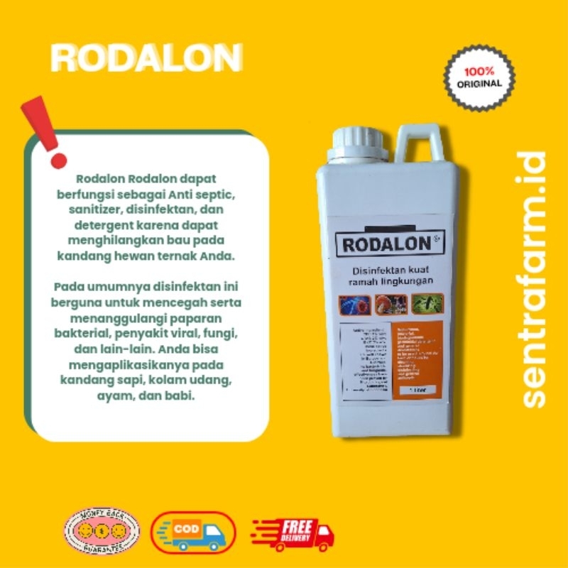 Jual RODALON ANTISEPTIC DAN DESINFEKTAN SAPI, UNGGAS DLL. | Shopee ...