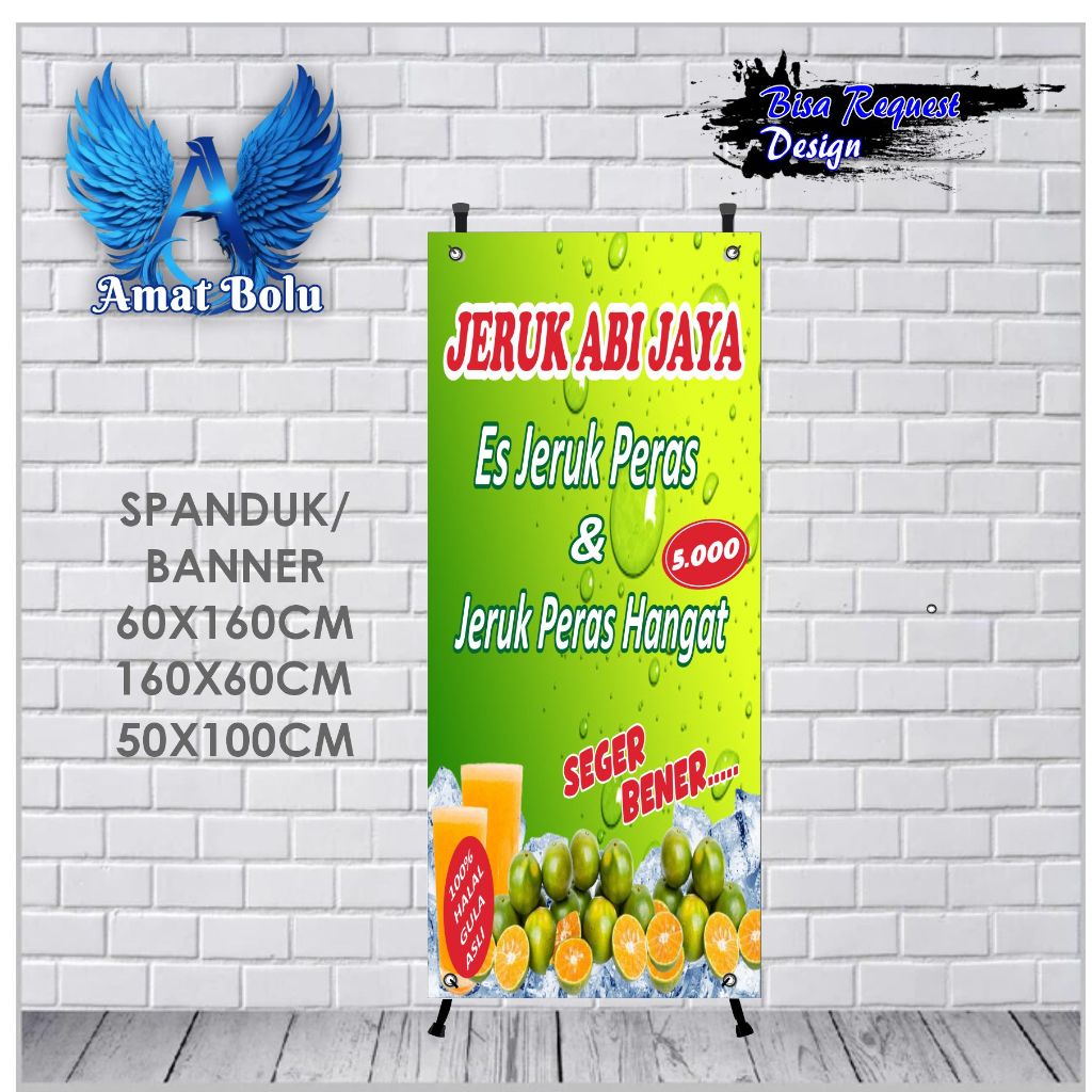 Jual BANNER MMT SPANDUK ES JERUK PERAS & JERUK PERAS HANGAT UKURAN ...