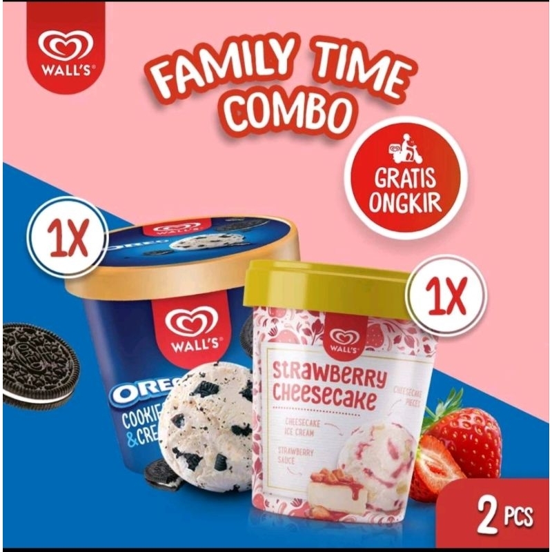 Jual Ice Cream Walls - Family Time Combo | Shopee Indonesia