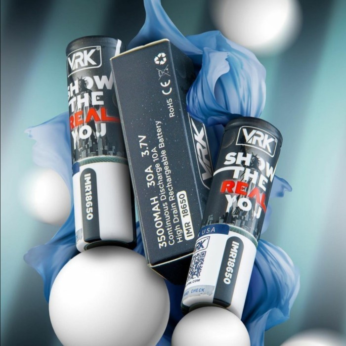 Jual VRK Battery 18650 3500mAh 30A 3.7V ORIGINAL 100%, Baterai VRK 3500 ...