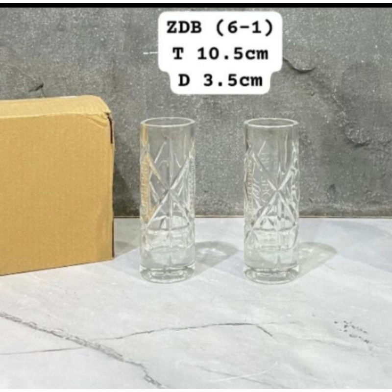 Jual Gelas sloki tingg 10,5 cm/Shot glass/Sloki/gelas kaca mini ...