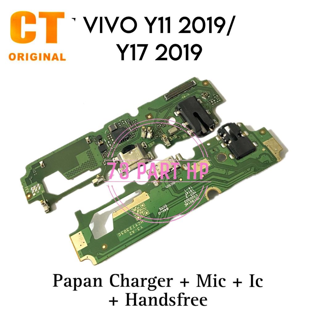 Jual Original CT Ada IC - Papan PCB Konektor Charger + MIC Handsfee Vivo Y11 2019 / Y17 2019 ...