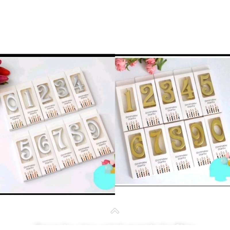 Jual Lilin Angka Emas,Silver Premium,Gold Candle,Lilin Ulang Tahun Emas ...