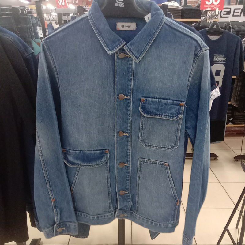 Jual JAKET DENIM EMBA | Shopee Indonesia