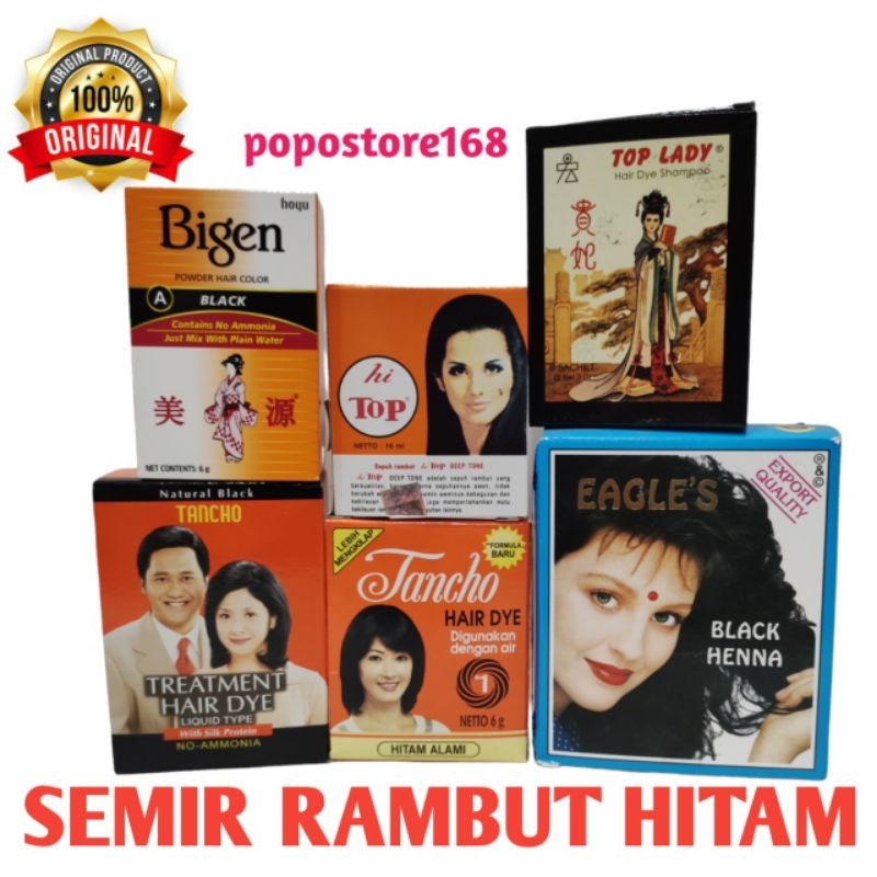 Jual BIGEN SEMIR RAMBUT/ HITOP SEMIR RAMBUT/ TOP LADY SHAMPOO/ TANCHO ...